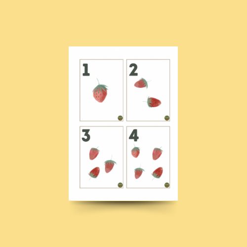 Strawberry: Counting 1-10 – Mindful Home Education