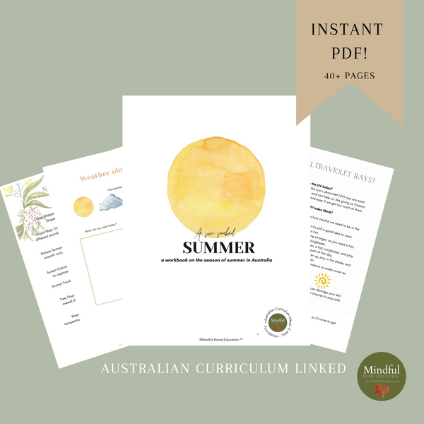 Summer Workbook: A sun soaked summer – Mindful Home Education